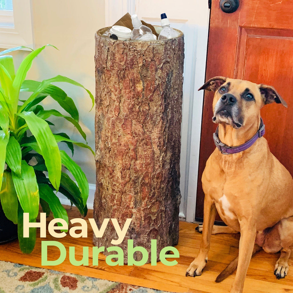 Country Corner 🌳 Vintage Farmhouse Tree Stump Garbage Bin – BushyBox!